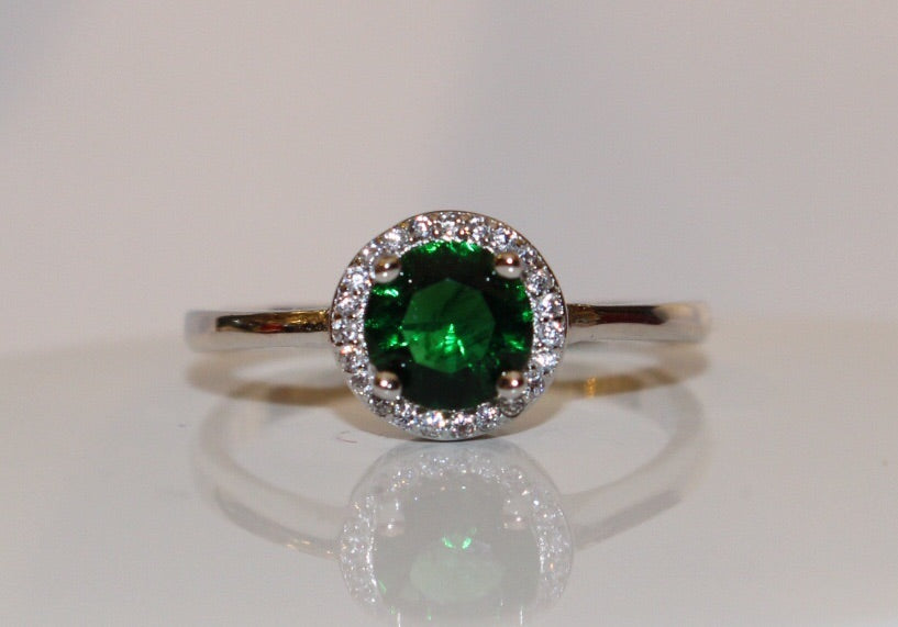 Sterling Silver May Halo Ring – J Hartmann Jewellers